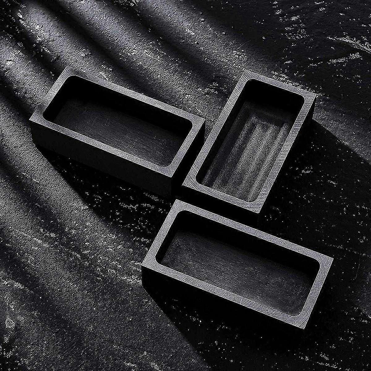 4 Piece 1 KG Graphite Ingot Mould Casting Ingot Crucible Mould Silver ...