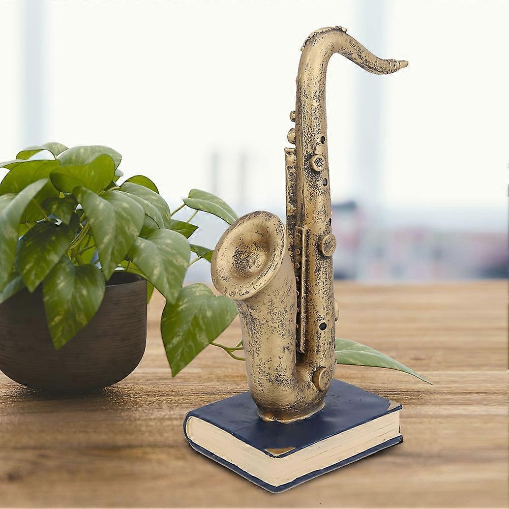 Retro Resin Sculpture Violin/Saxophone Model Ornament Home Decor ...