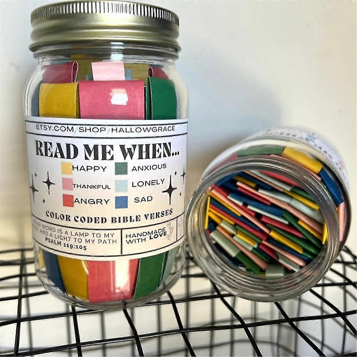 2024 Bible Verses Jar for Emotions and ,Bible Verses in A Jar,Scripture Jar, God's Encouragement ...