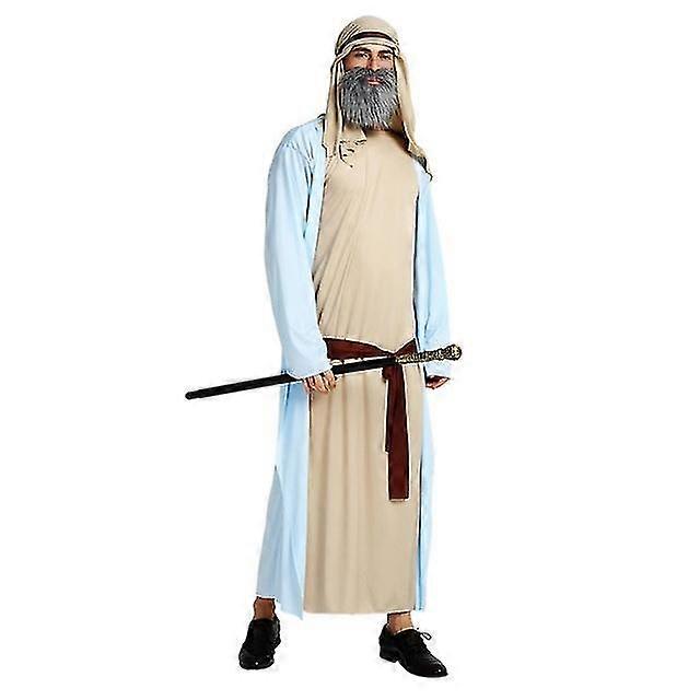 Men Arabia Arab Sheikh Costume Shepherd Arabian Prince Cosplay For ...