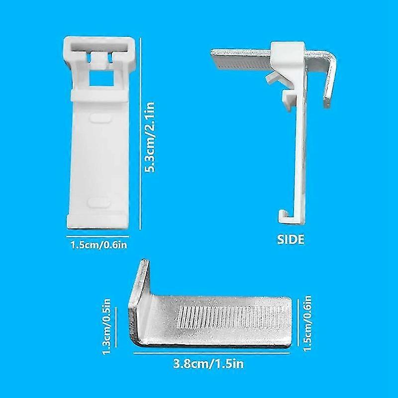 8 Pack Fixing Brackets, Roller Blind Clamp Bracket for Double Roller ...