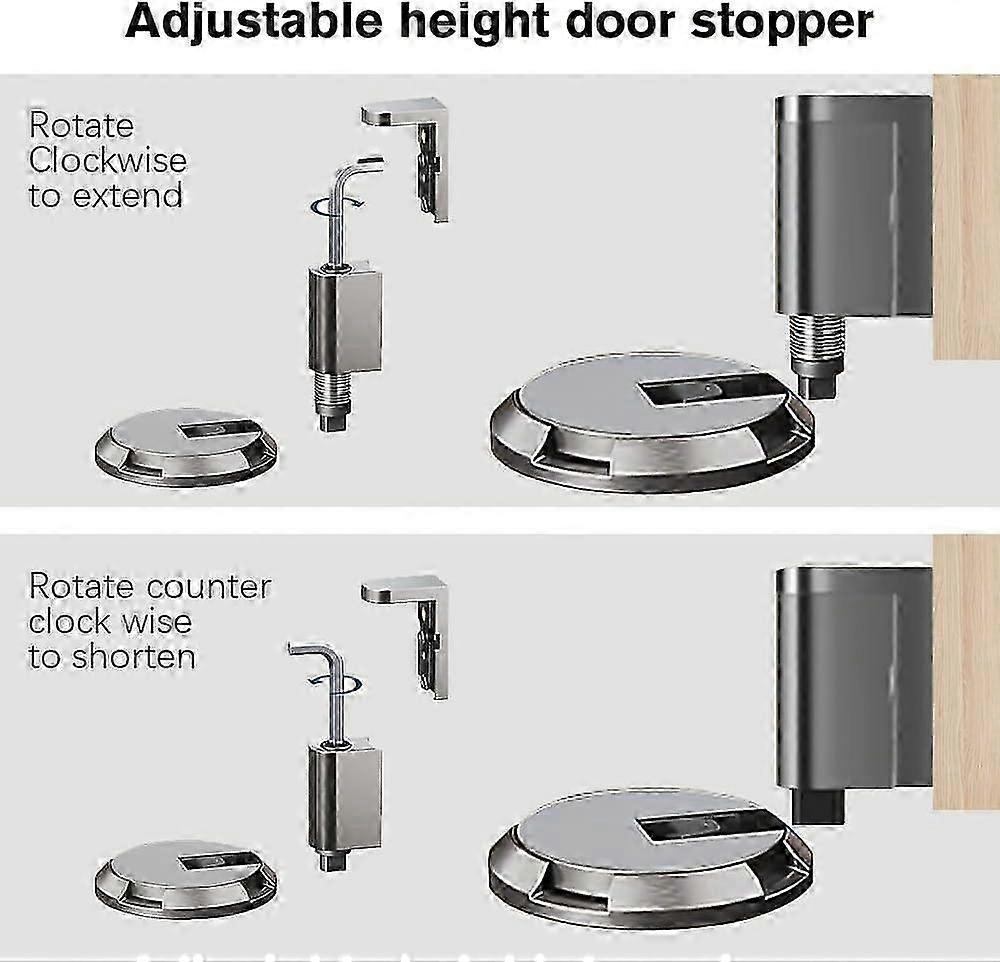 Door Stop Magnetic Door Stopper, 2024 New Punch-Free Mechanical Silent ...
