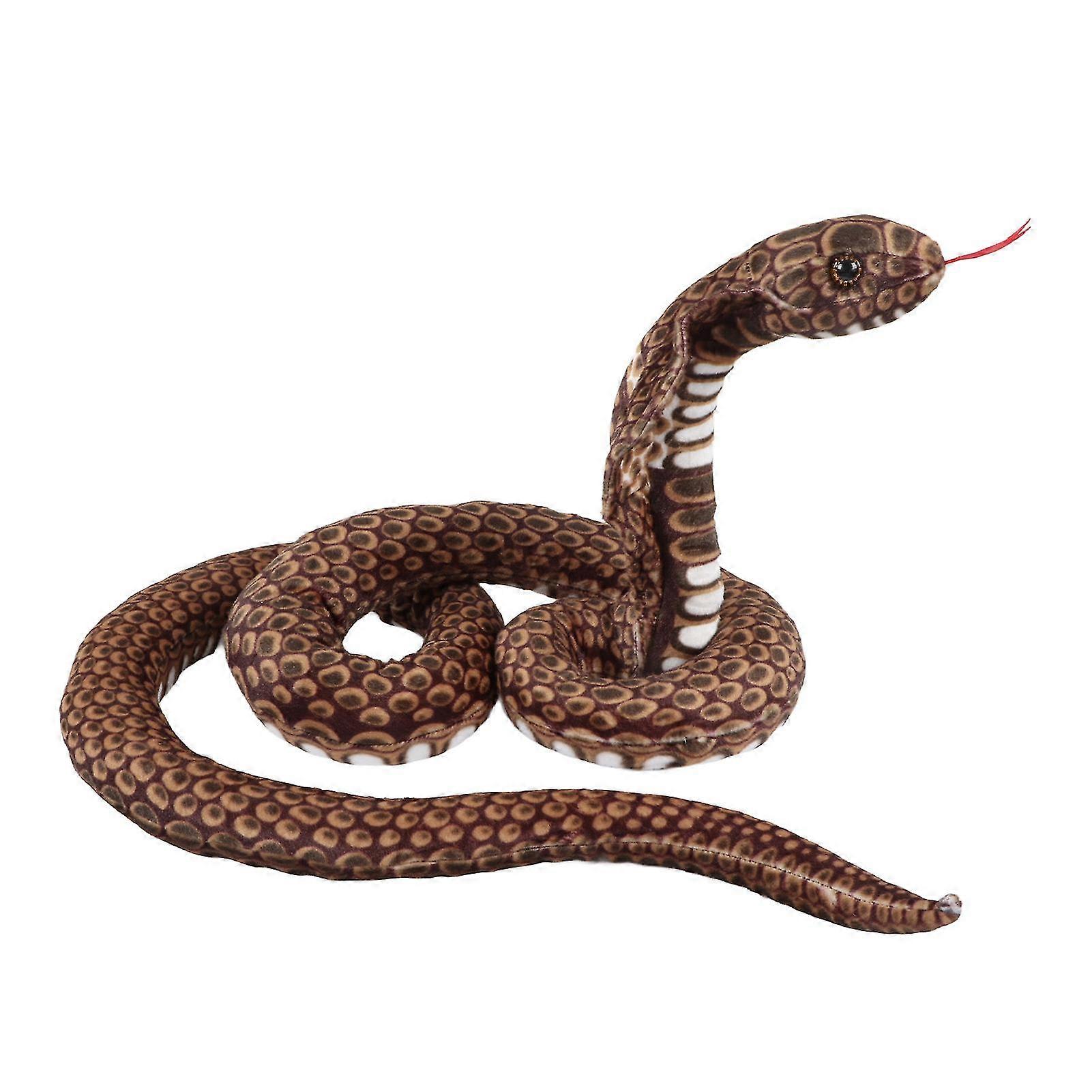 Cobra Plush Toys Fake Snake Cuddly Toy Soft Snake Stuffed Toy Fluffy ...