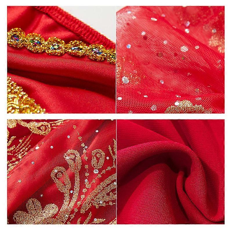 Aladdin Princess Jasmine Cosplay Full Set Girls Indian Belly Dance ...