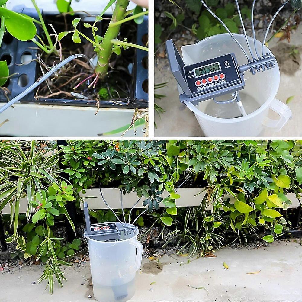 Water Timers Garden Automatic Pump Drip Irrigation Watering Kits System ...