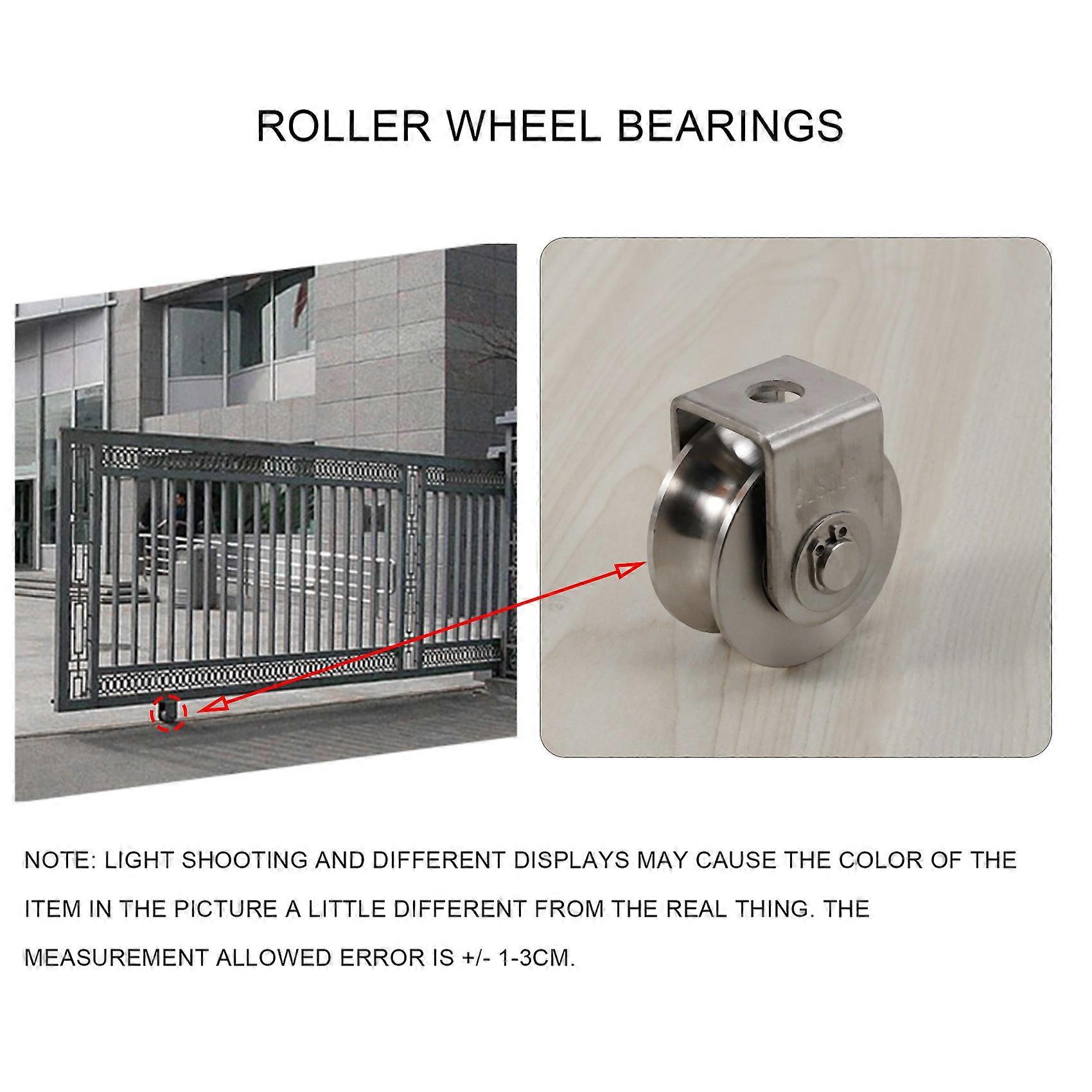 2 Inch Roller Wheel Bearings U Groove Pulley Wheels Detachable Heavy ...