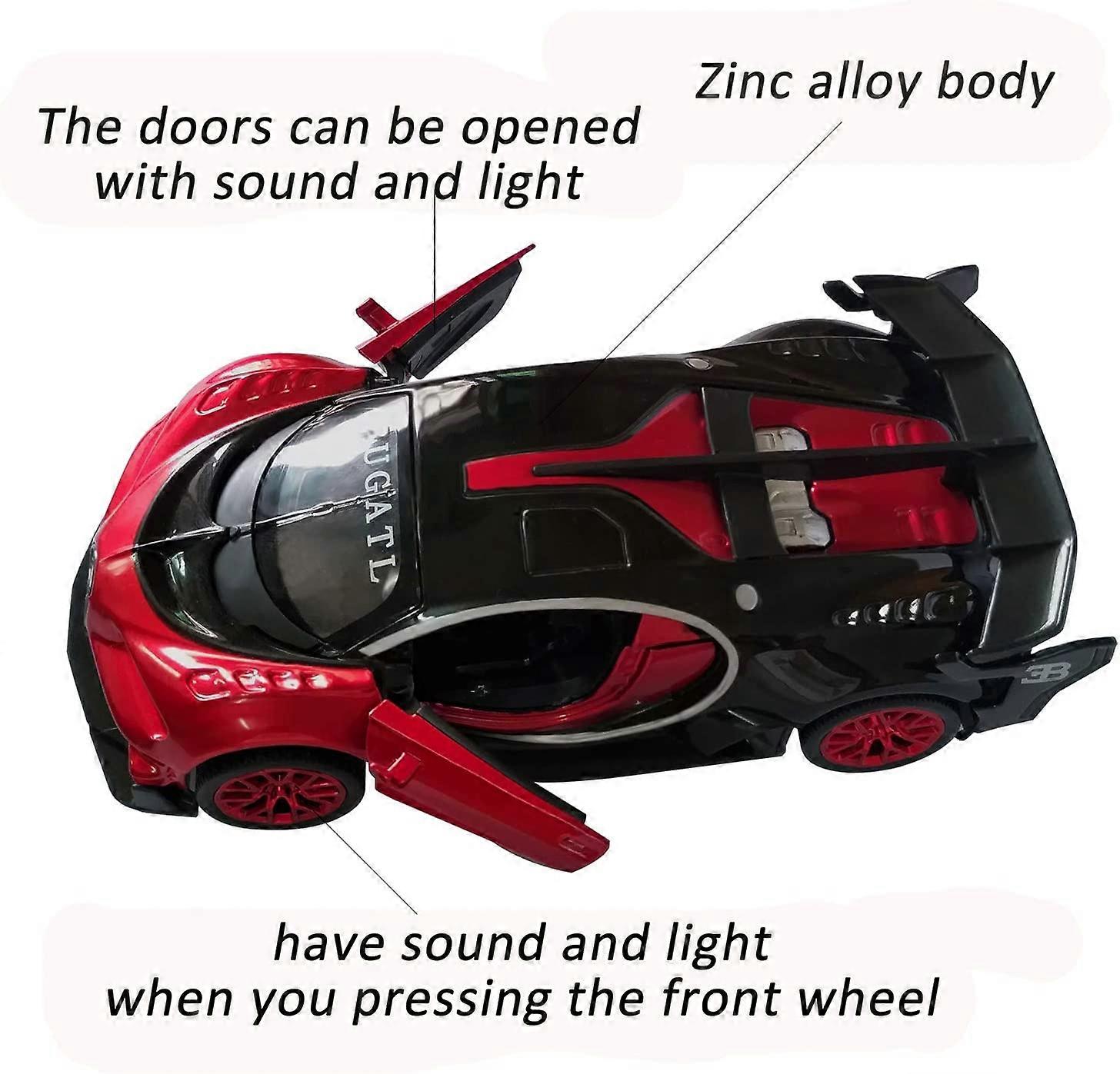 1:32 Scale Bugatti Chiron Vision Grand Turismo (GT) Zinc Alloy Pull ...