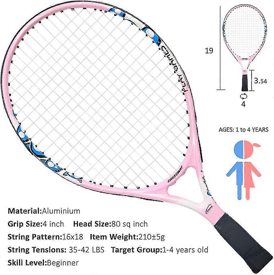 Junior Tennis Racquet Recreational Tennis Racket Pre-strung Head Light ...