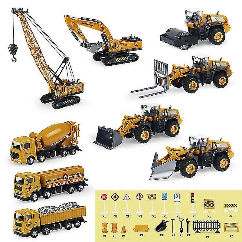 alloy die-cast sliding toy car 1:55 simulation engineering vehicle ...