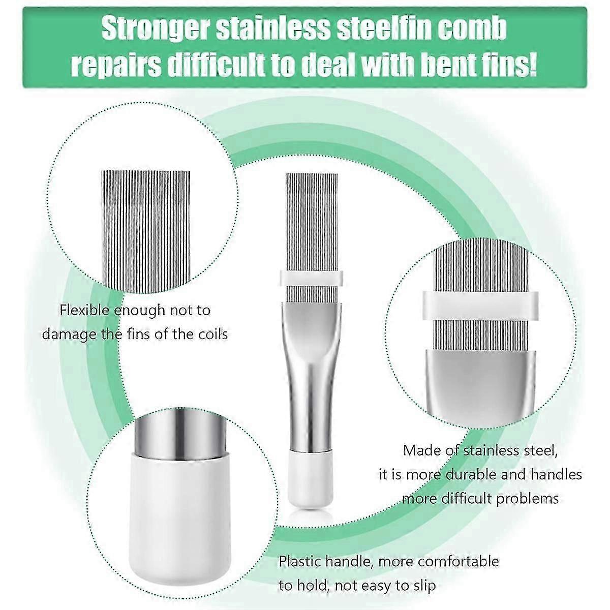 3 Pieces Air Conditioning Brush Set Includes FCR6 Ring Fin Comb Air ...