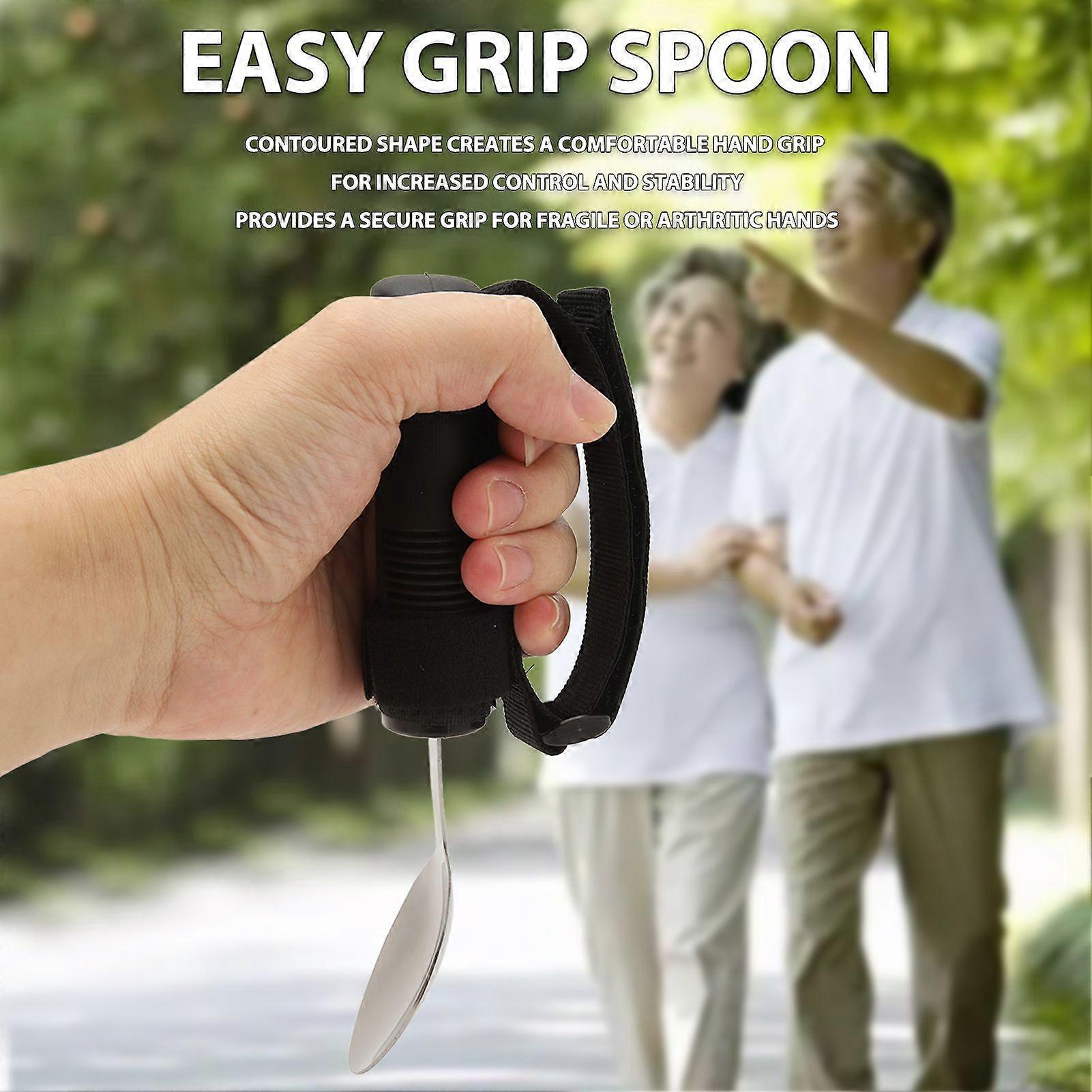 Adaptive Utensils Easy Grip Anti Slip Handles Handicap Supportive ...