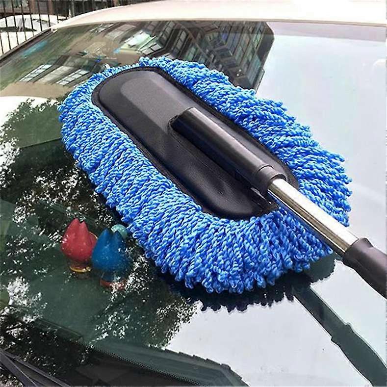 Car Cleaning Mop with Retractable Long Handle Dust Removal Car Washing ...