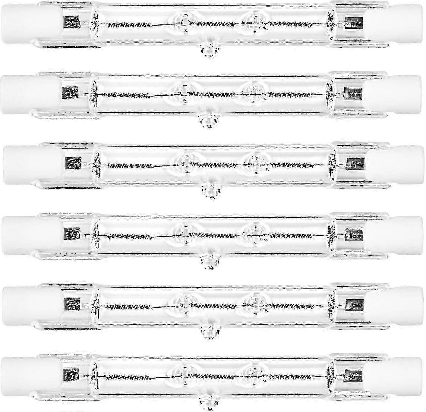 6 Pack R7s Halogen Bulb 118mm 230w Dimmable 230v 4650lm 2800k Warm ...