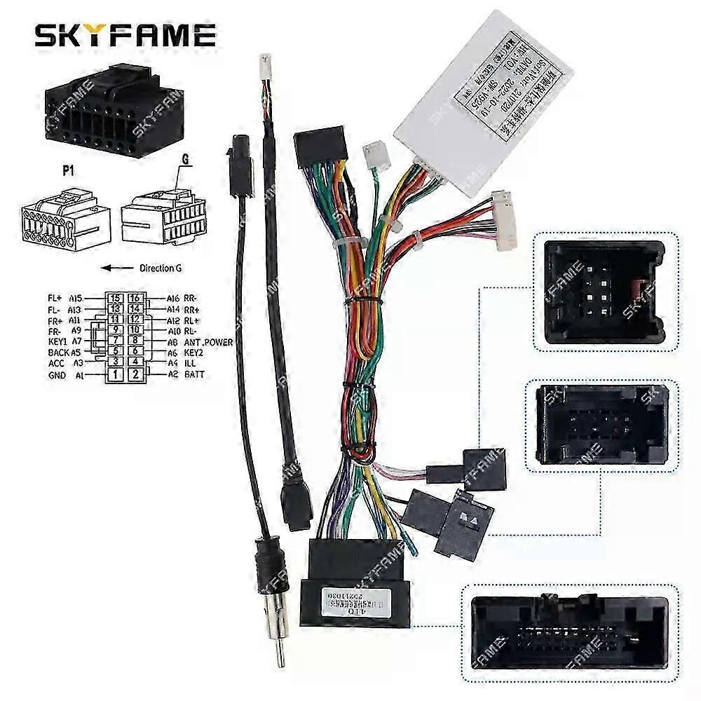 Applies to Car 16pin Wiring Harness Adapter Canbus Box Decoder Android ...