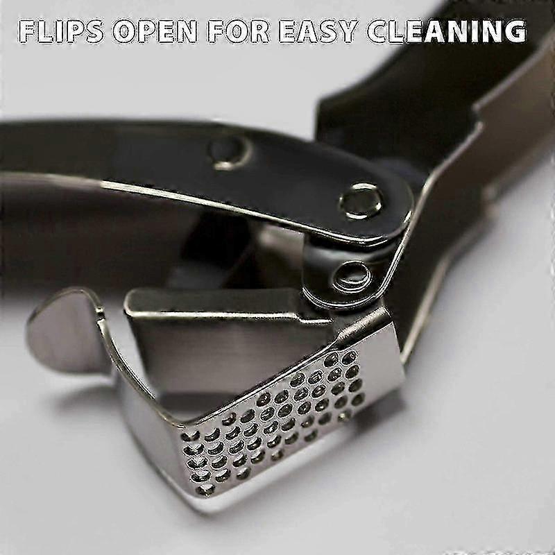Heavy-Duty Professional Grade Garlic Press with Double Lever-Assisted ...