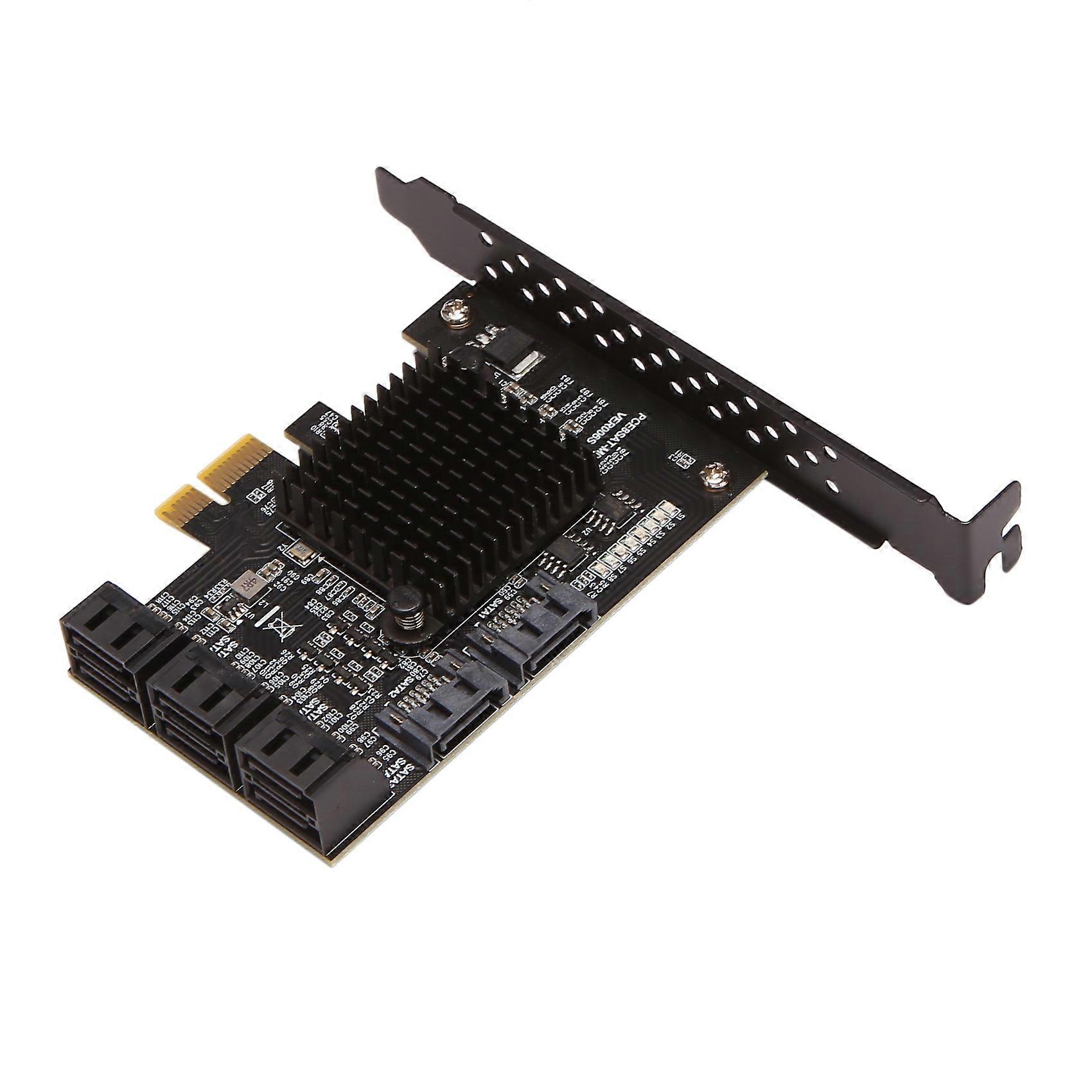PCIE SATA Card 8 Port, SATA 3.0 PCIe Card, Upport 8 SATA 3.0 Devices ...