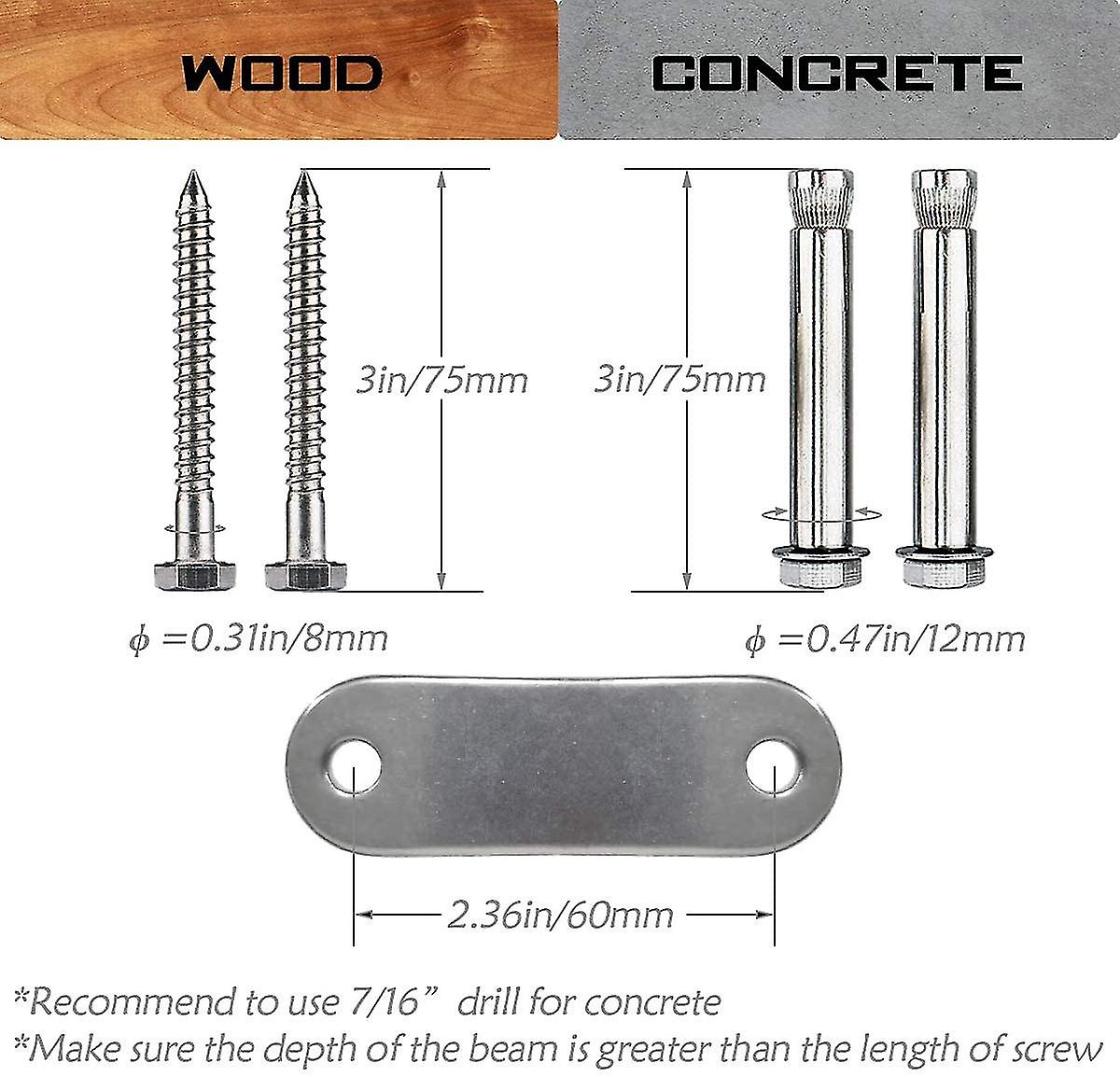 Stainless Steel Hanger Kit For Punching Bag Swing Hammock Trapeze ...