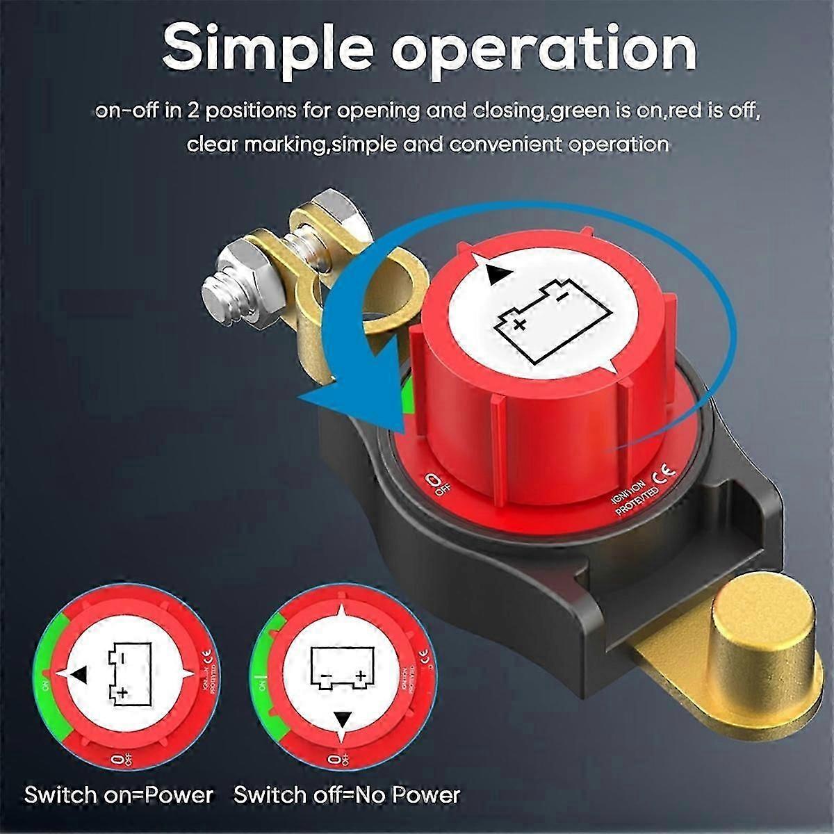 Top Post Battery Disconnect Switch 12v,Battery Kills Switch Negative on ...