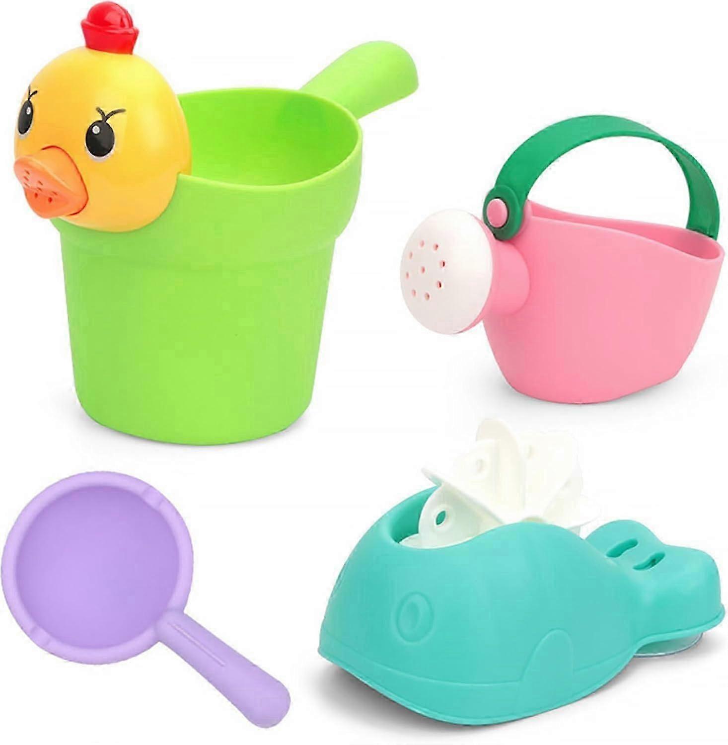 Beach Toy Set for Kids - Sand Toys, Bath Toys, Animal Bucket, Sprinkler ...