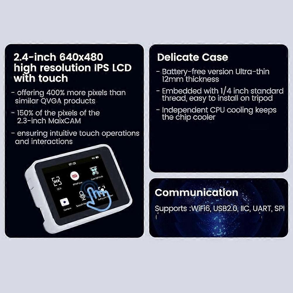 For Sipeed MaixCAM Pro AI Camera Kit NPU SG2002 RISC-V YOLO OpenCV WIFI6 OS04A10 4MP Camera ...