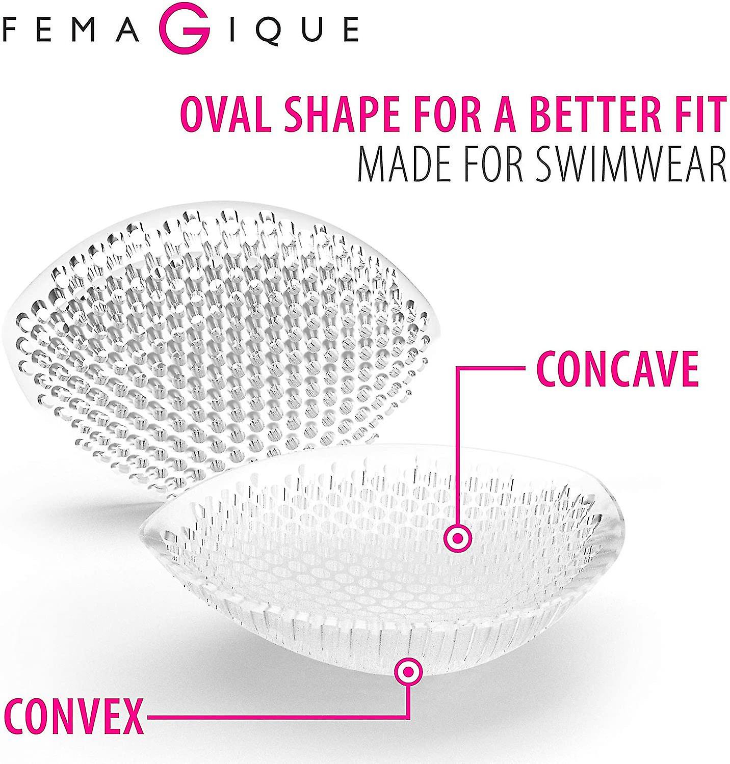 Silicone Bra Pads Inserts Cups - Waterproof Perforated Breast Padding ...