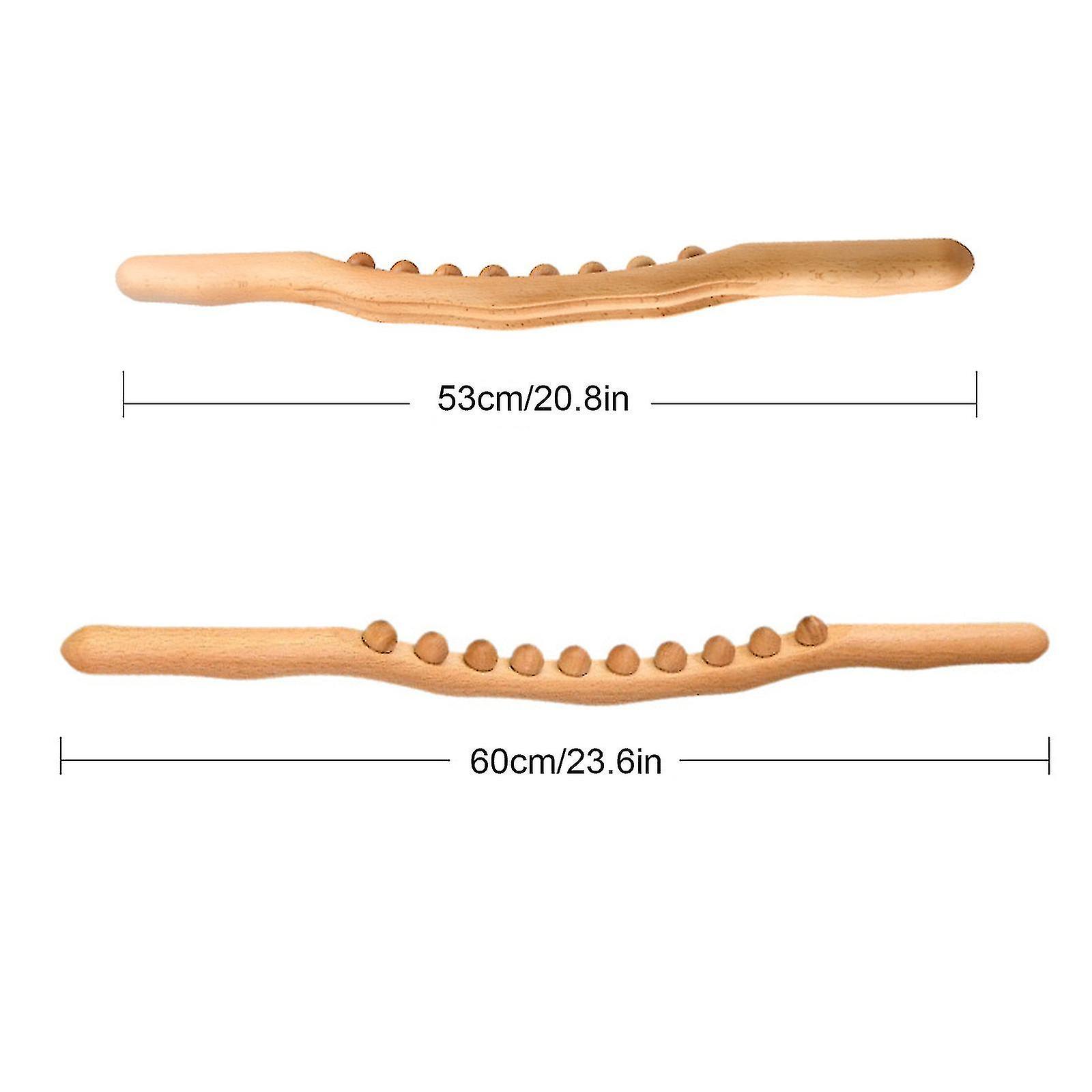 Wooden Massage Stick Body Scraping Massager Spa Therapy Massage Tool ...