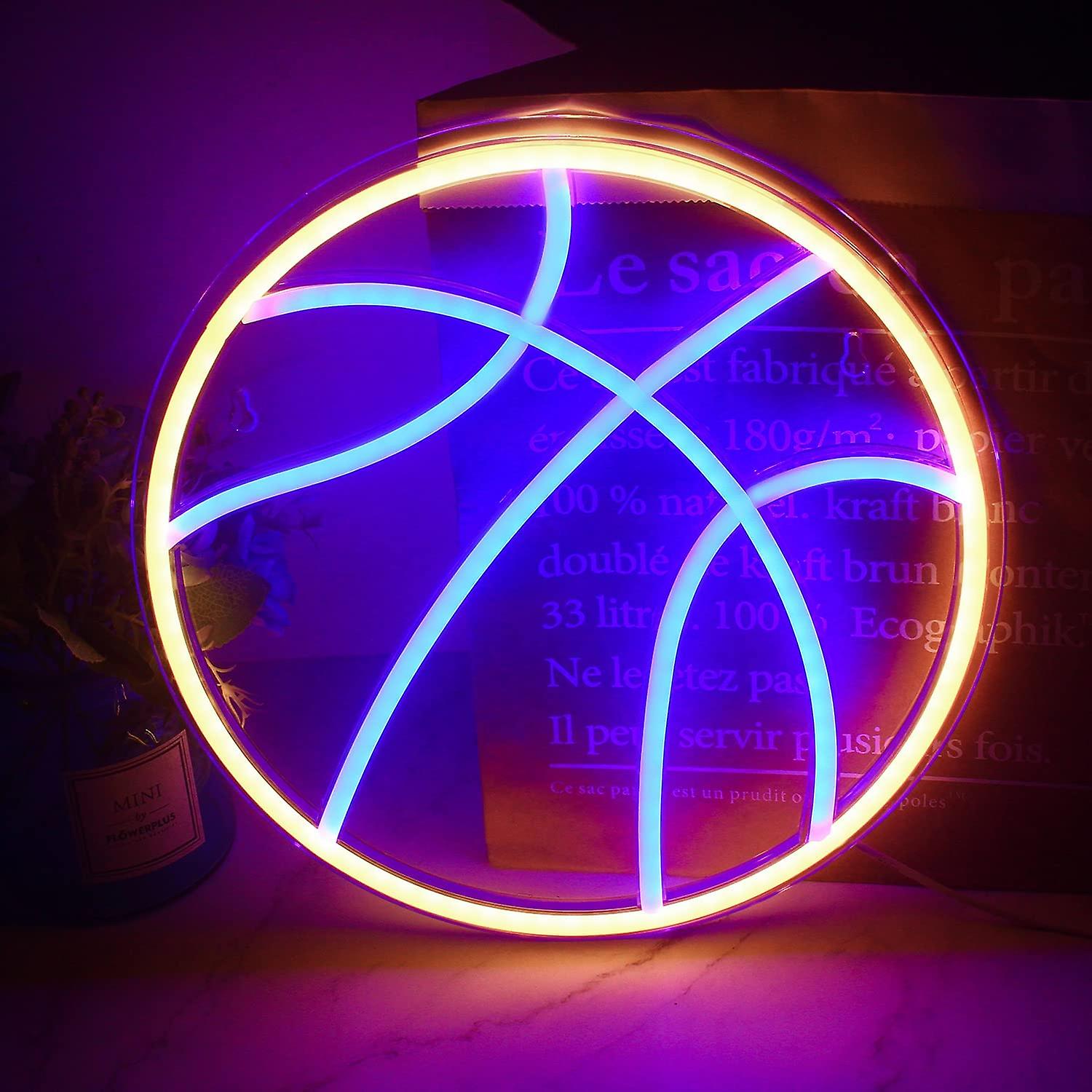 Basketball neon logo Basketball LED neon walls neon cool neon logo ...