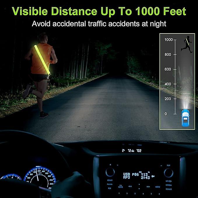 LED Reflective Running Belt, Rechargeable Reflective Belt, Luminous ...