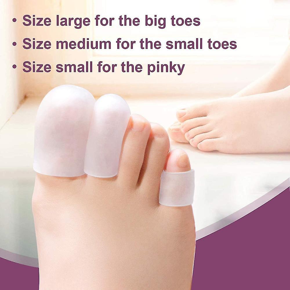 Gel Toe Protectors, 14 Packs Toe Covers, Silicone Big Toe Caps, Pinky ...