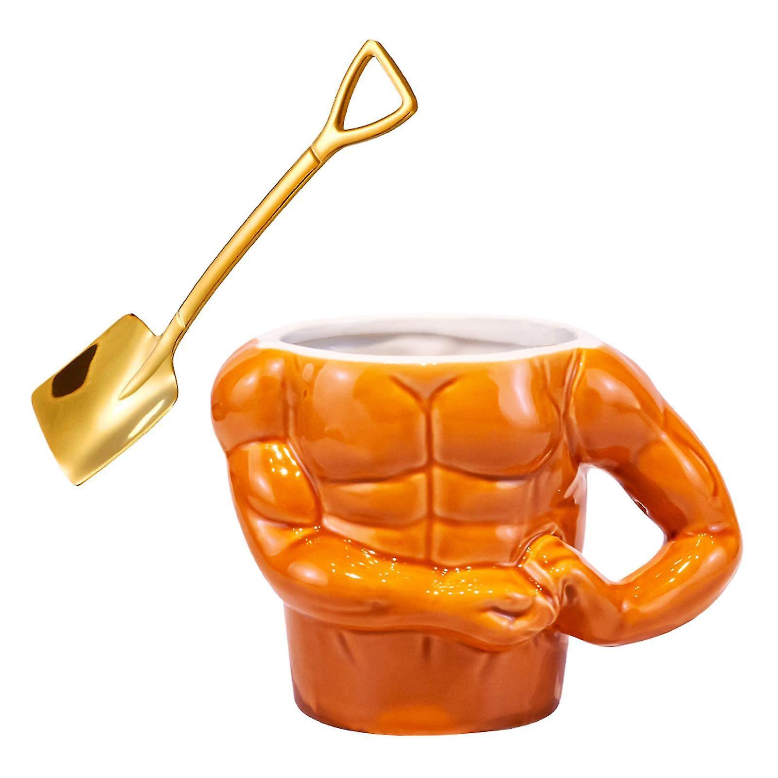 Ceramic Coffee Mug Muscle Bust Muscle Bust For Father's Day Kitchen ...
