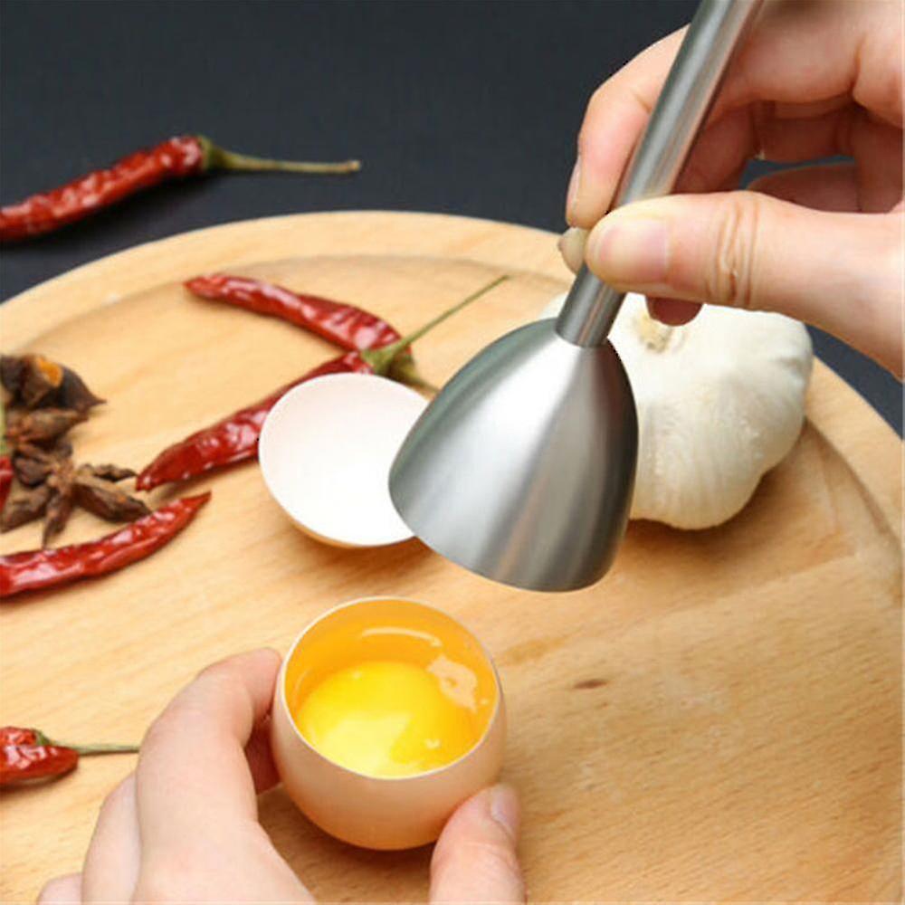 Stainless Steel Egg Shell Opener Boiled Egg Topper Cutter Kitchen Tool ...