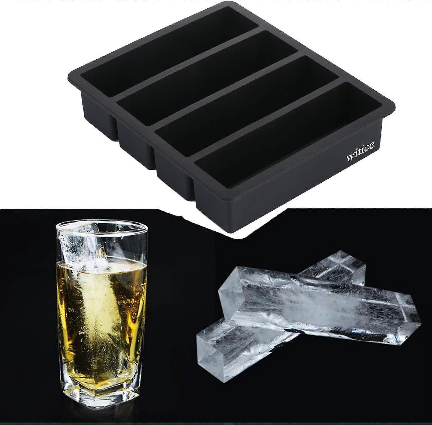 Silicone Ice Cube Trays Large for Whisky(2-Pack) - Butter Mold,With ...