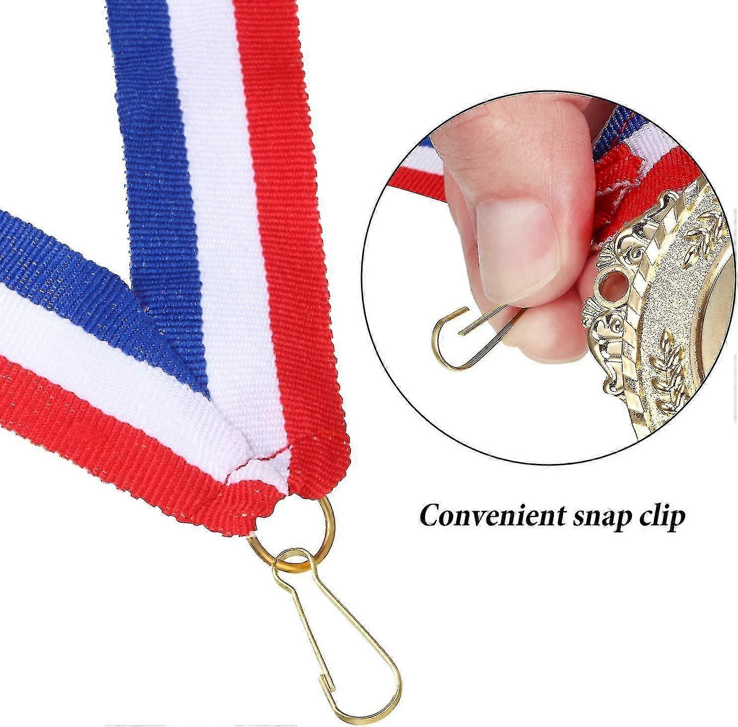30 Pieces Medal Ribbons Award Collars Medal Ribbons With Snap Clips ...