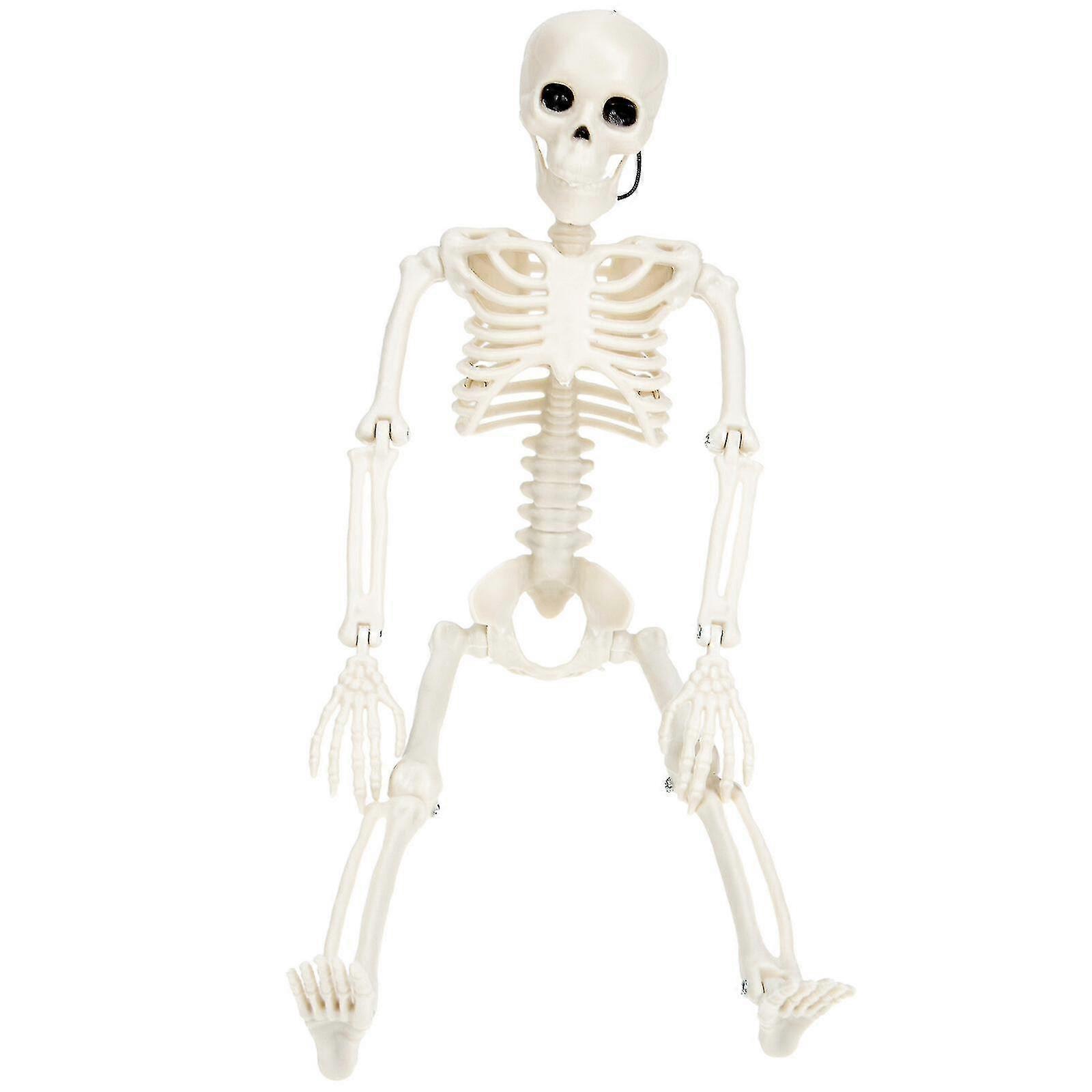 Plastic Skeleton Haunted House Skeleton Movable Skeleton Halloween ...