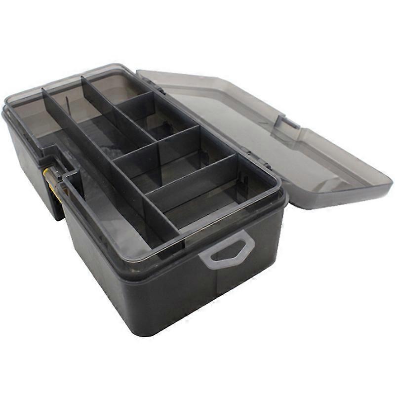 Double Layer Fishing Tackle Box Lures Bait Storage Case Organizer ...
