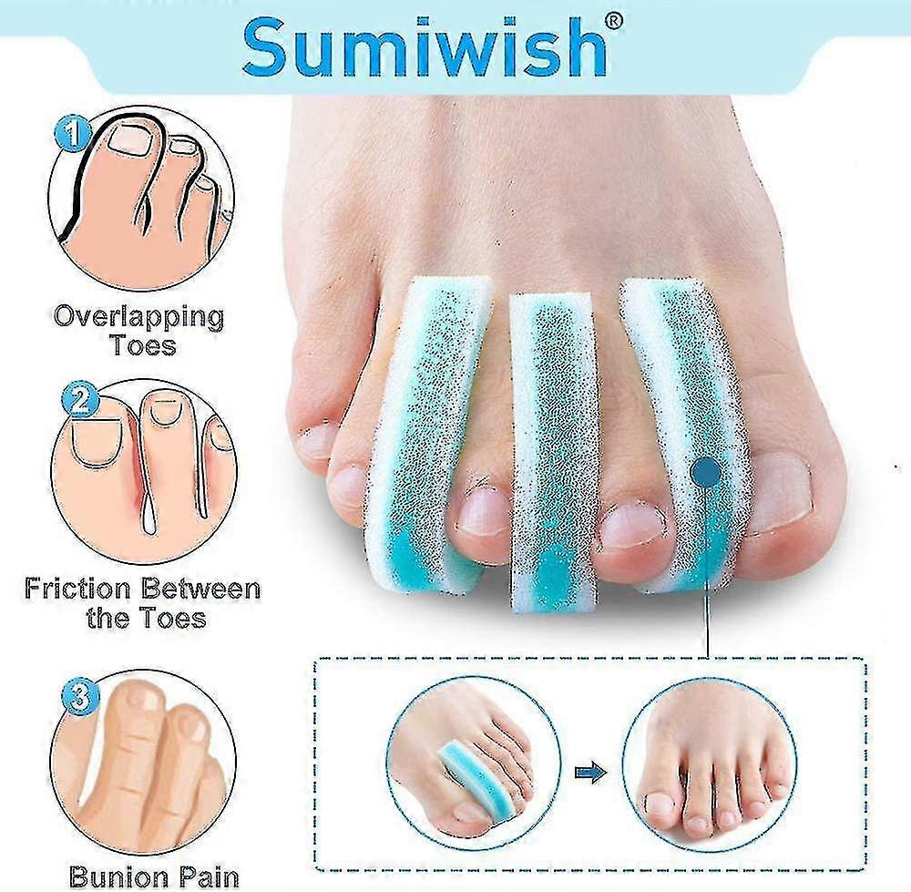 Foam Toe Separators, 10 Pack Breathable Toe Spacers, Reduce Friction ...