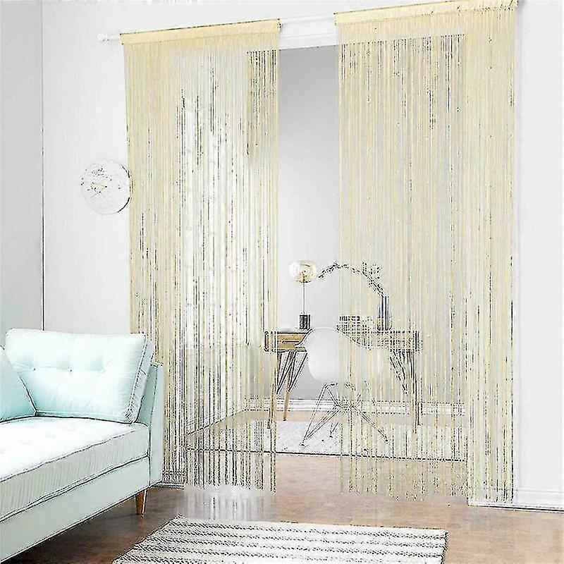 3m Door String Glitter Tassel Curtain Room Divider Window Panel Fringe Fly Screen | Fruugo UK