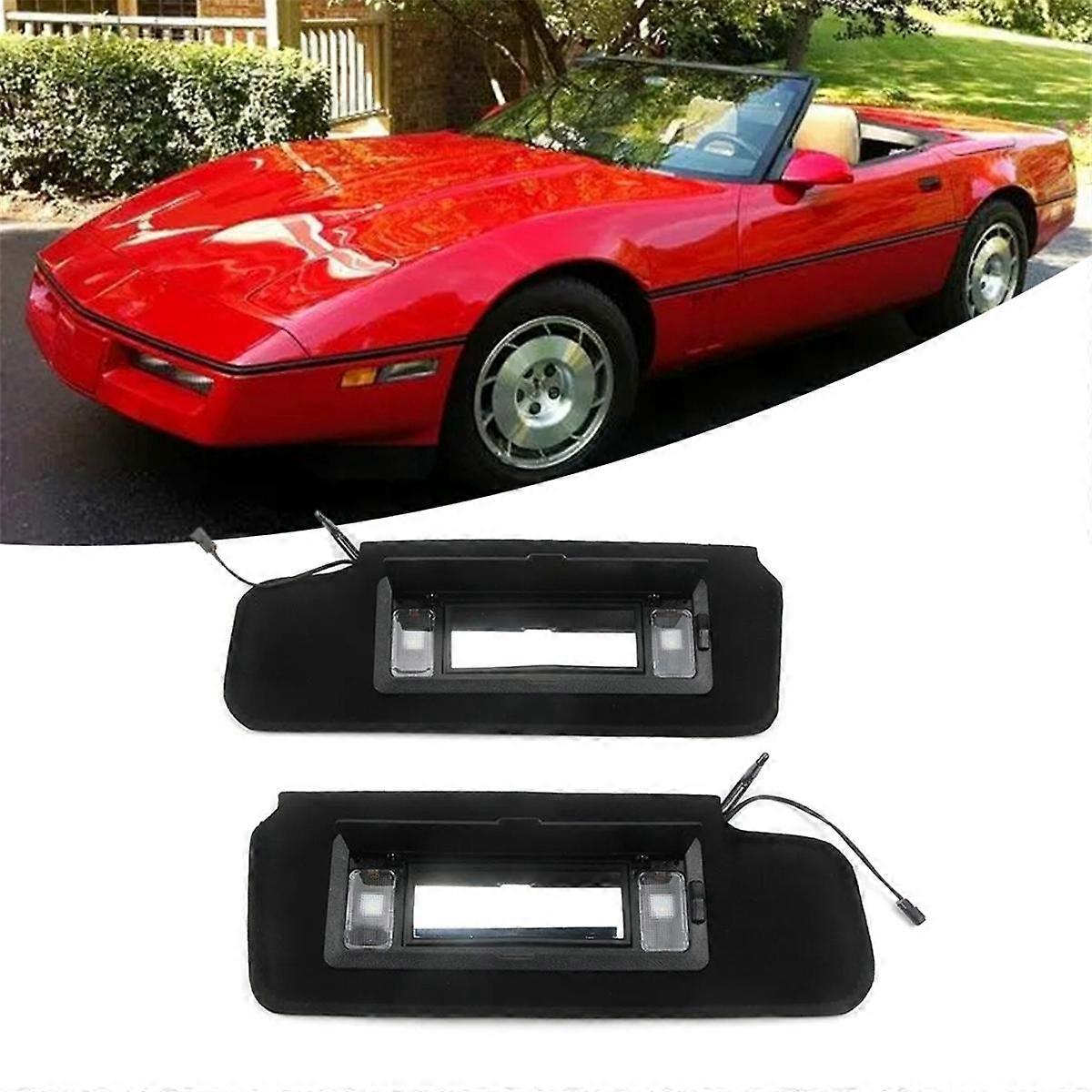 1Pair Car Sun Visors Shades W/LED Light 12459827 14081826 for C4 1984 ...