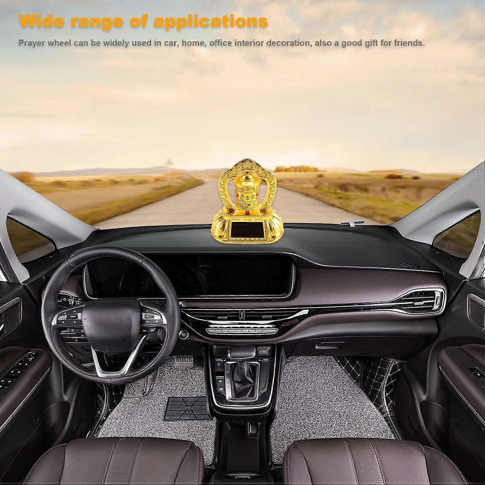 Solar Energy Prayer Wheel, Car Prayer Wheel Solar Energy Power Tibetan ...