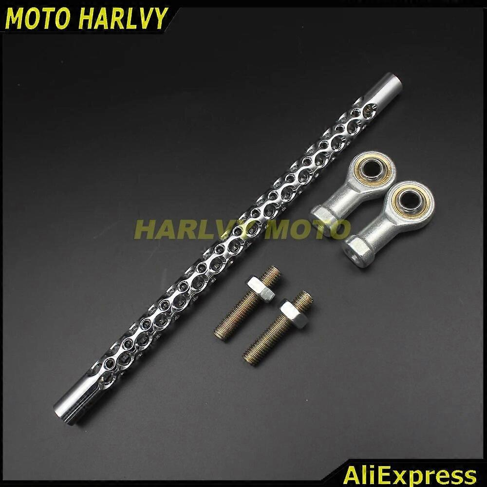 Chrome Motorcycle Round Shift Linkage Rod Moto Shifter Link case for ...