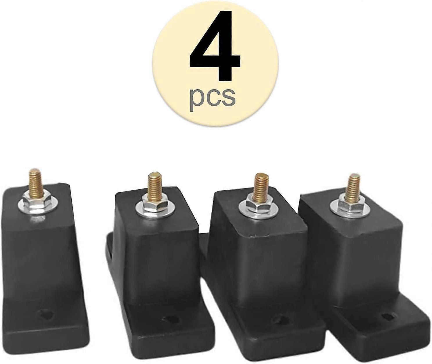 4 Pack Rubber Vibration Isolator, Anti-vibration Air Conditioner Mounting Bracket Shock-proof ...