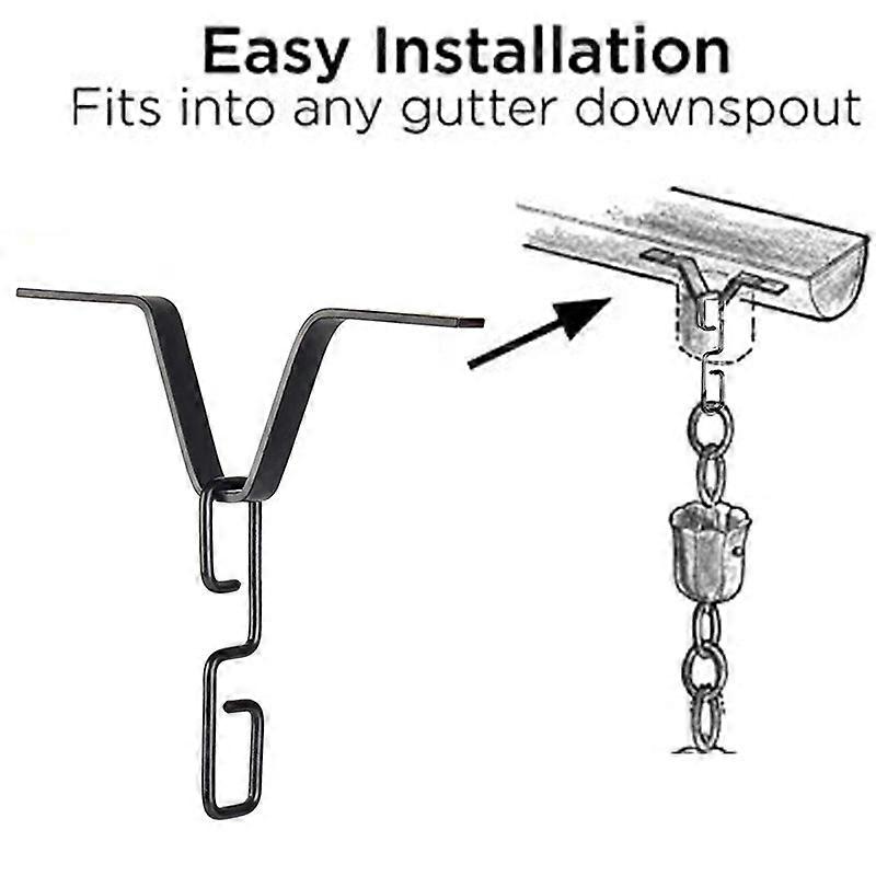 Rain Chain Hook Rain Chain Gutter Clip Rain Chain Cup Hook Drain-Pipe ...