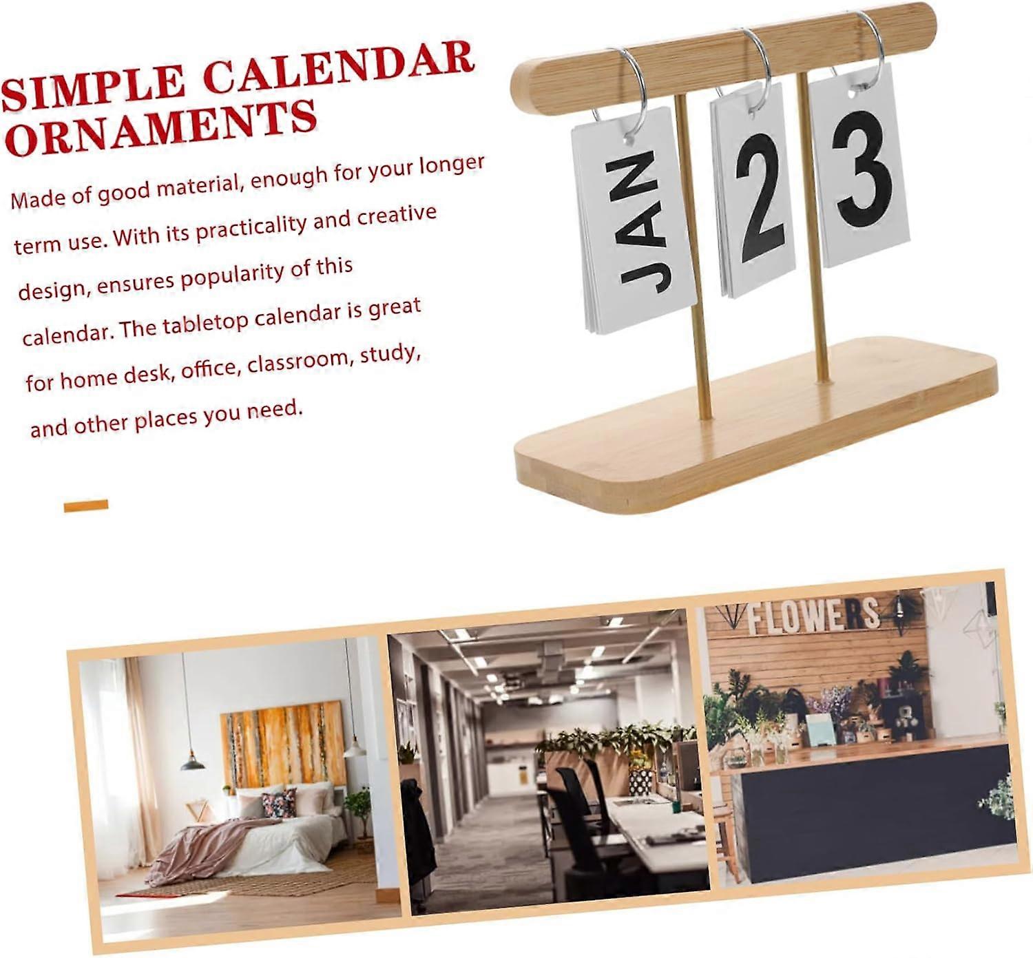 Desk Calendar Flip Standing Flip Calendar Flip Desk Calendar Countdown ...