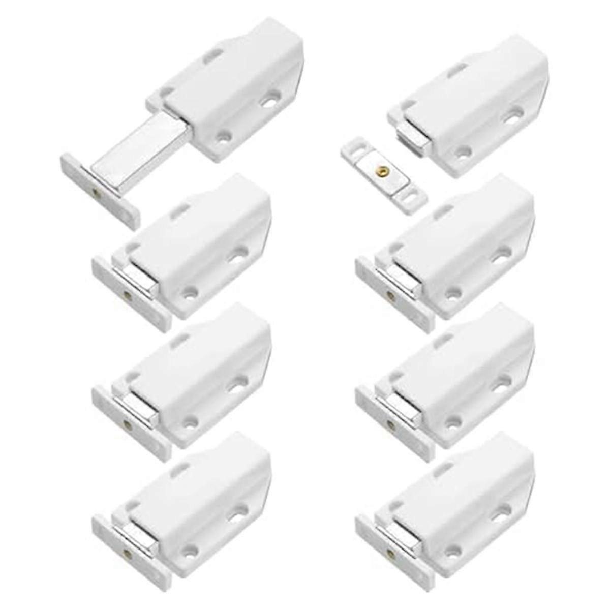 8 Pack Magnetic Push Latch Heavy Duty Push to Open Cabinet Hardware ...