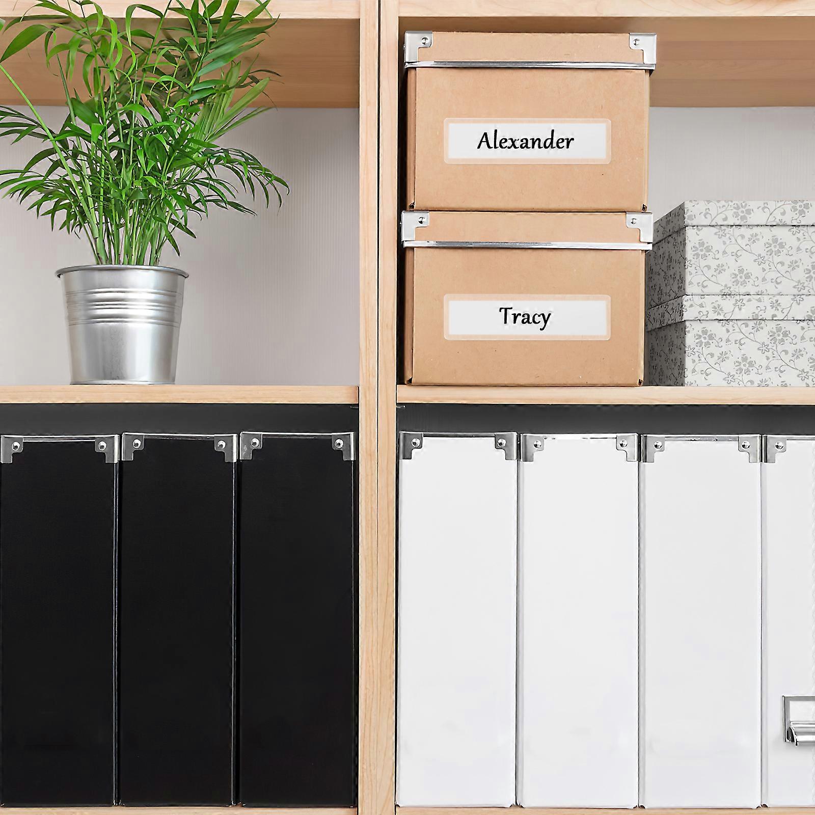 50 Pcs Label Holders Adhesive Pockets Adhesive Label Pockets Drawer ...