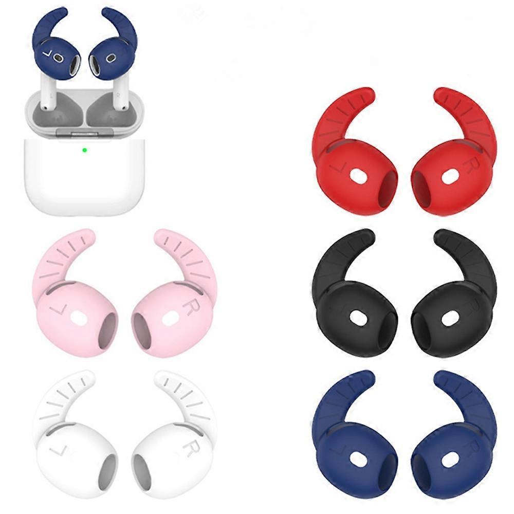 5 Pairs For AirPods 4 Silicone Earbud Covers Anti Lost Dust Protection ...