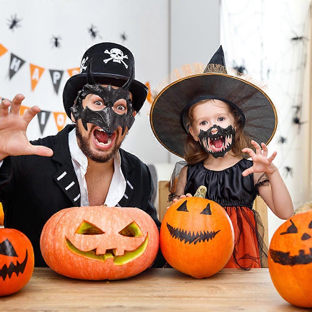 Halloween Carnival Party Mask Anime Dragon God Skeleton Half Face Masks ...