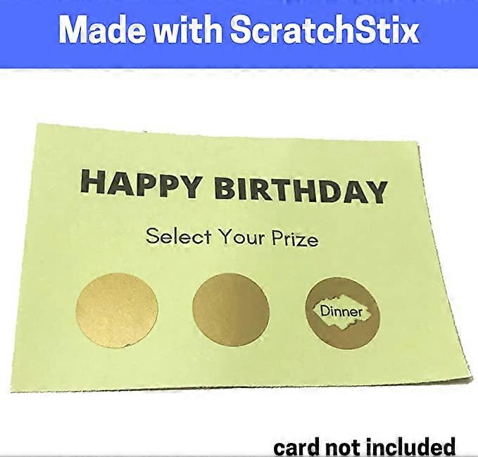 Dww-DIY Cartes gratter (Scratch Card) Autocollant (Or, Paquet de 150 ...