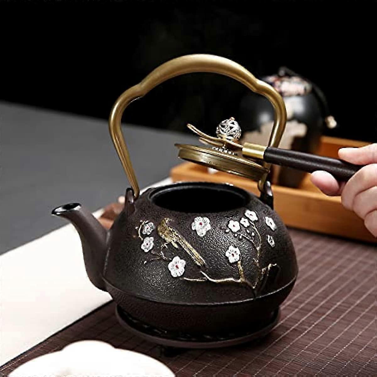 Teapot Lid Clip, Tea Kettle Cover Fork Lid Holder With Wooden Handle ...