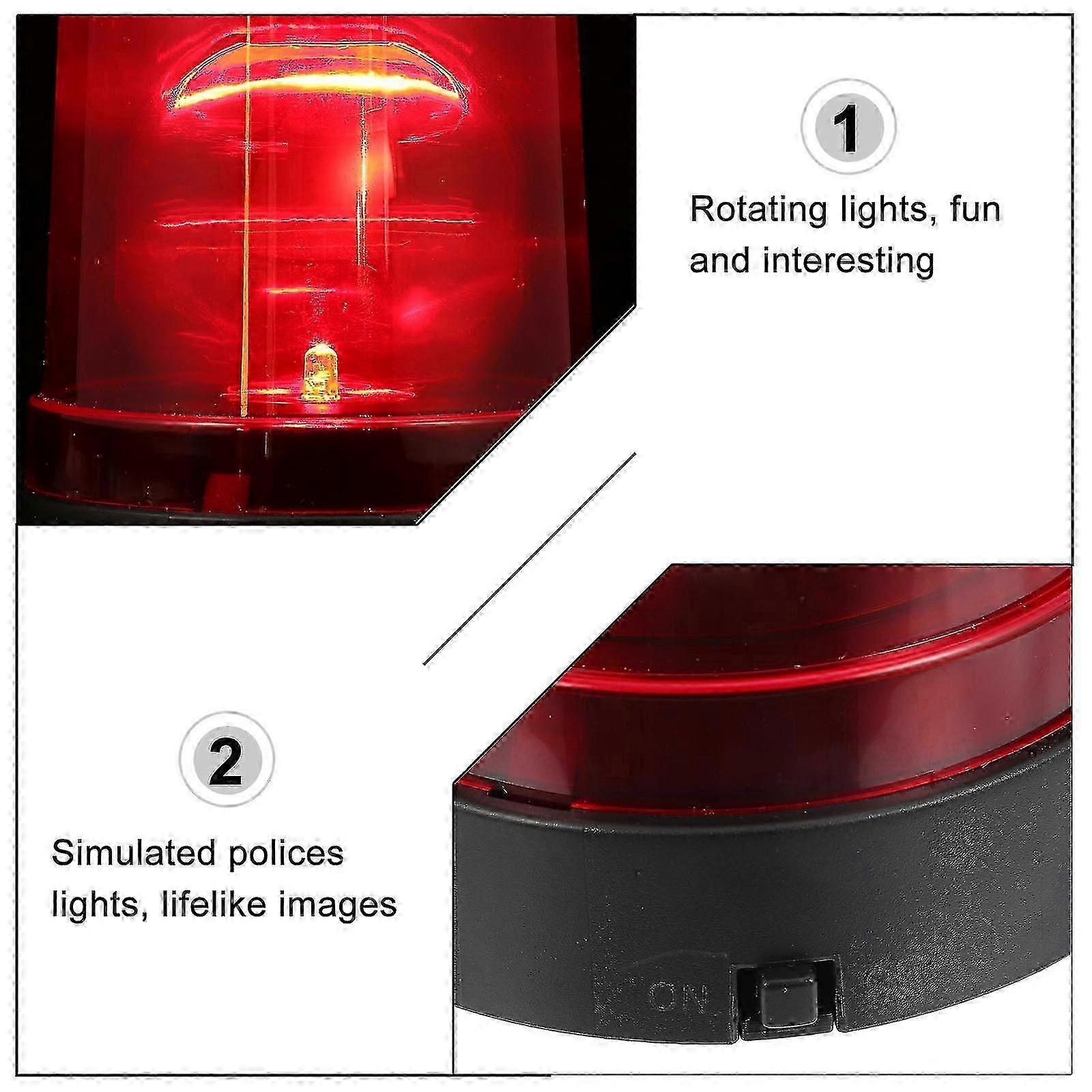 Led Warning Lamp Toy Imitation Rotating Alarm Light Decorative Alert ...